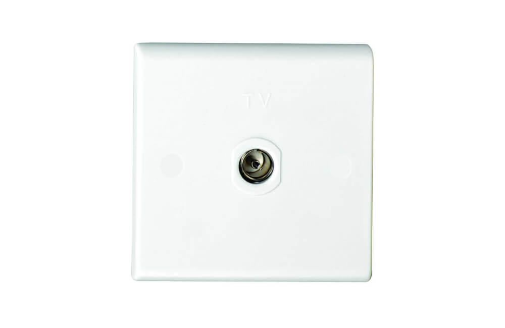 TV / FM Coaxial Aerial Socket, DETA S1264 - Harbord Electrical